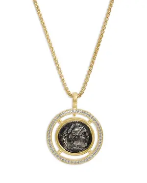 JORGE ADELER 18k Yellow Alexander The Great Coin Pendant - Gold