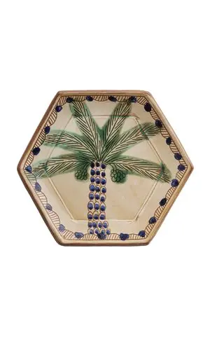 ANŪT CAIRO Set-of-two; Royal Palm Dessert Plates