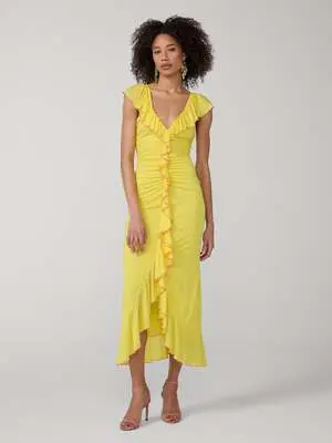 Women's V-Neck Cap Sleeve Dresses