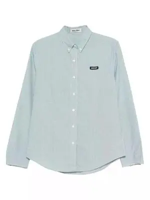 Miu Miu Check-pattern Buttoned Shirt