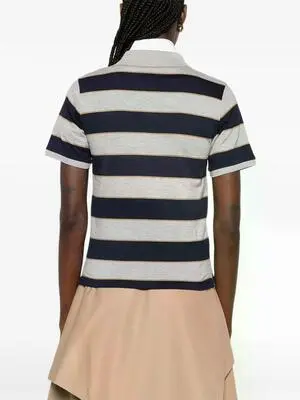 Miu Miu Striped Polo Shirt