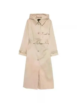 Maje Belted Hooded Raincoat