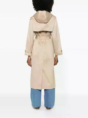 Maje Belted Hooded Raincoat