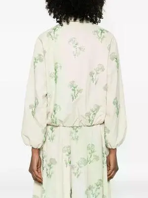 Maje Floral Embroidered Bomber Jacket