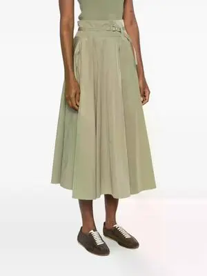 Maje Belted Midi Skirt