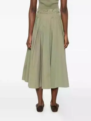 Maje Belted Midi Skirt