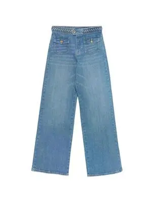 Maje Braided Detail Flared Jeans