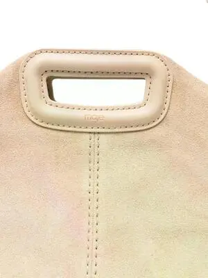 Maje Suede Fringed Tote Bag With Adjustable Strap