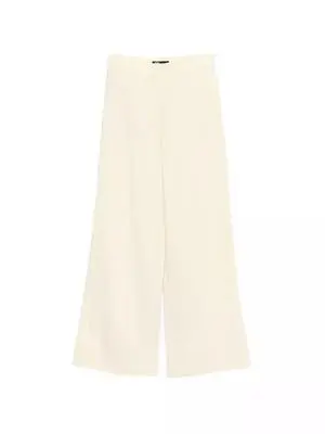 Maje Belt-loops Wide-leg Trousers