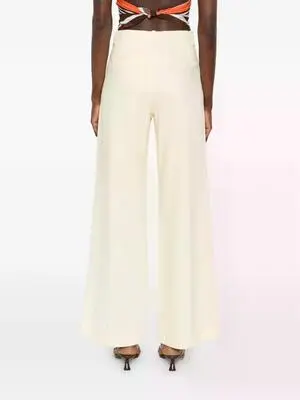 Maje Belt-loops Wide-leg Trousers