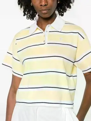 Maje Striped Polo Shirt - Yellow