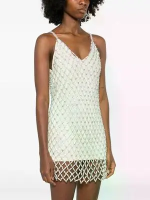 Maje Embellished Beaded Mini Dress