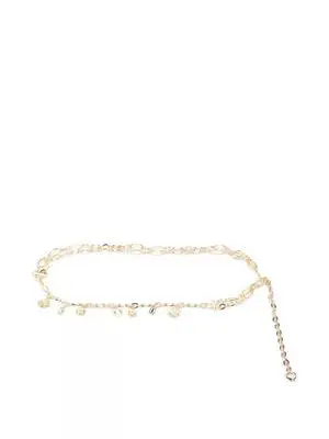 Maje Asymmetrical Chain Belt With Charms - Gold