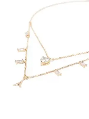 Maje Zirconia Brass Necklace