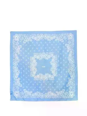 Maje Floral-print Scarf - Blue