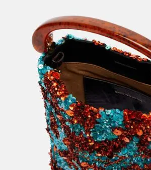 Dries Van Noten Sequined Top-handle Bag