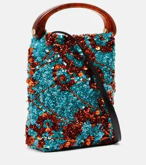 Dries Van Noten Sequined Top-handle Bag
