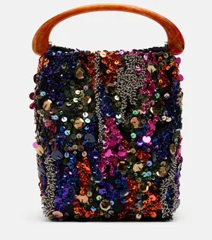 Dries Van Noten Sequined Top-handle Bag