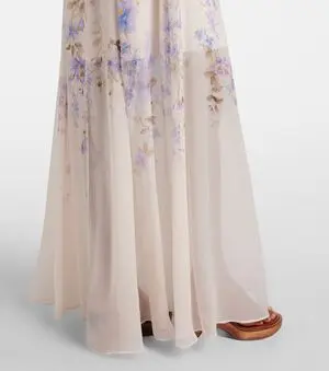 Zimmermann Luna Belted Floral Maxi Dress