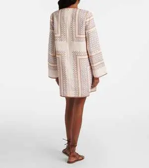 Zimmermann Printed Linen Minidress