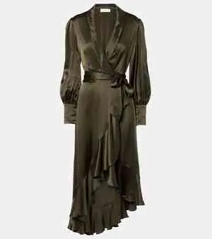 Zimmermann Silk Wrap Dress