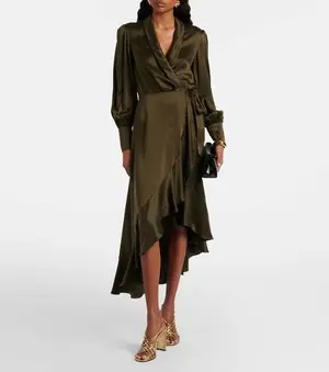 Zimmermann Silk Wrap Dress