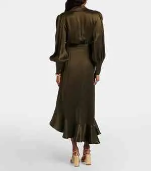 Zimmermann Silk Wrap Dress