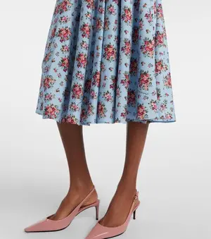 Dolce & Gabbana Floral Silk-blend Midi Dress