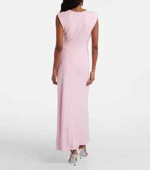 Simkhai Acacia Ruched Jersey Maxi Dress - Pink