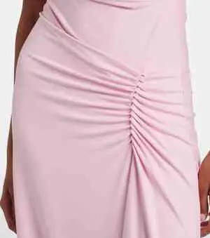 Simkhai Acacia Ruched Jersey Maxi Dress - Pink
