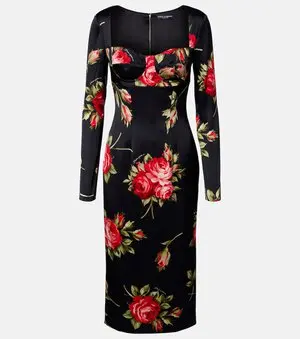 Dolce & Gabbana Floral Print Dress - Multicoloured