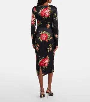 Dolce & Gabbana Floral Print Dress - Multicoloured