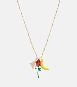Prada Logo Pendant Necklace