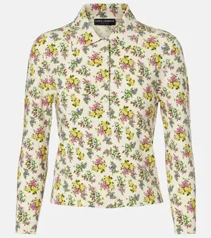 Dolce & Gabbana Floral Polo Shirt - Multicoloured
