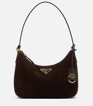 Prada Re-edition Suede Shoulder Bag