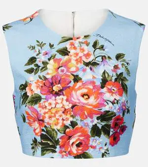 Dolce & Gabbana Floral Cotton Top - Multicoloured