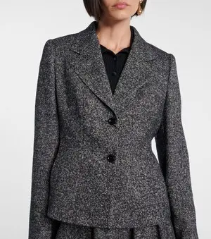 Dolce & Gabbana Wool-blend Single-breasted Jacket - Grey