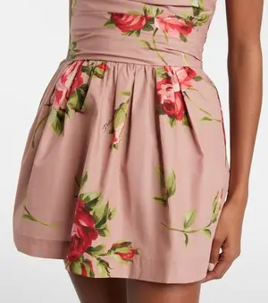 Dolce & Gabbana Floral Strapless Mini Dress