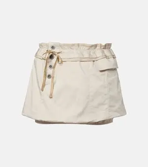 Isabel Marant Étoile Jamily Cotton-blend Miniskirt - Beige