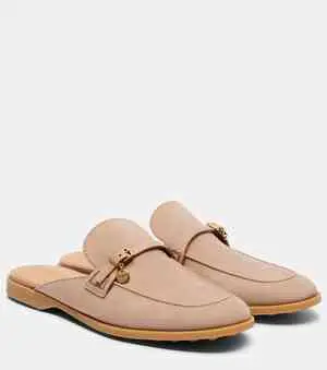 TOD'S Leather Mules - Beige