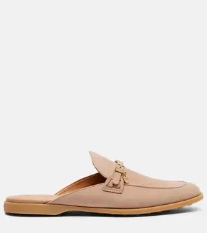 TOD'S Leather Mules - Beige