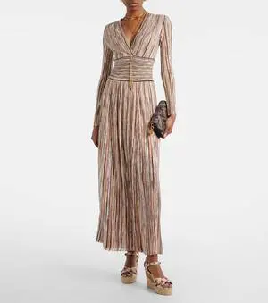 Missoni Leather-trimmed Sequined Crossbody Bag
