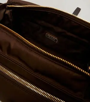 Prada Medium Re-nylon Shoulder Bag - Brown