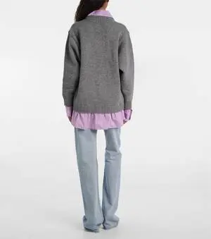 Balenciaga Wool V-neck Sweater