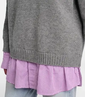 Balenciaga Wool V-neck Sweater