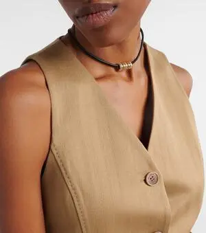 Max Mara Falla Cotton Vest - Beige
