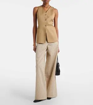 Max Mara Falla Cotton Vest - Beige