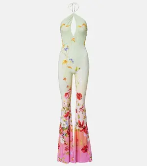 Roberto Cavalli Floral Jumpsuit - Multicoloured