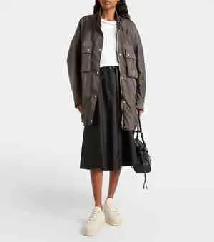 Prada Downtown Bold Re-nylon And Suede Sneakers