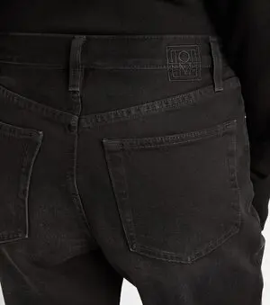 TOTEME Distressed Straight Jeans